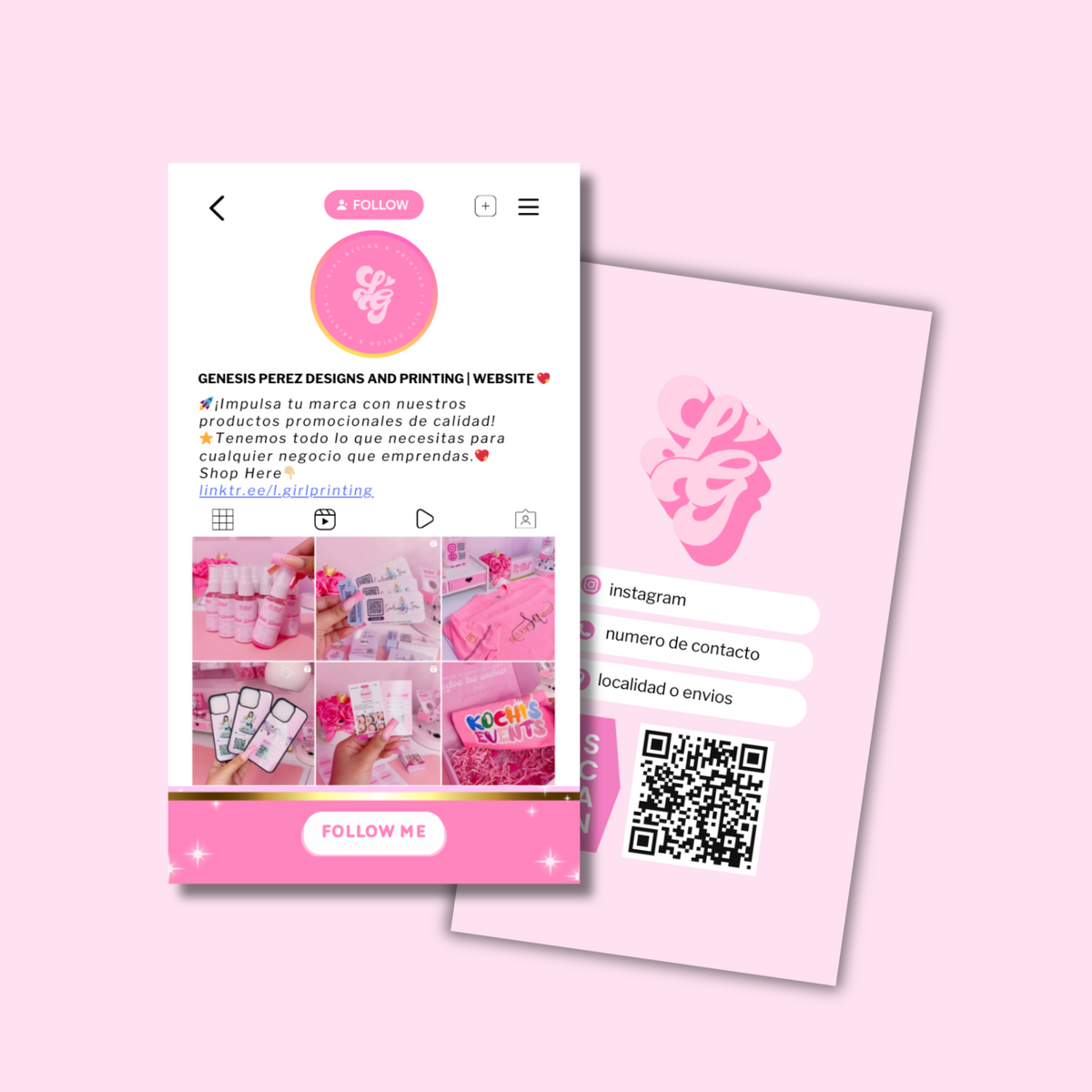 Insta Cards – L.Girl Designs & Printing